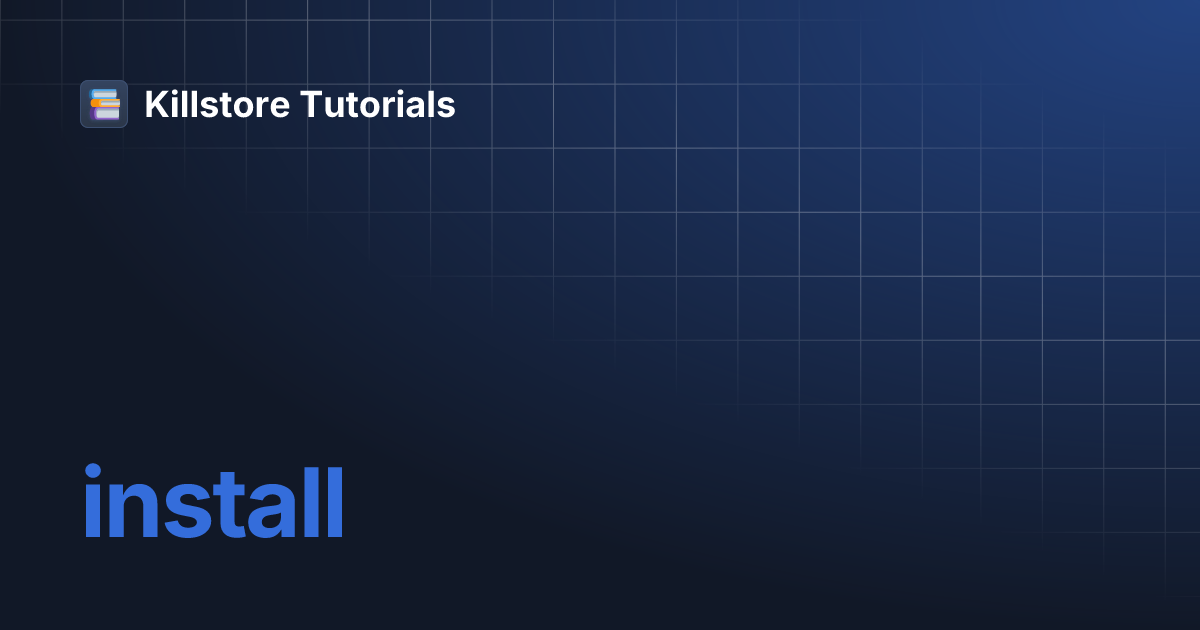 install | Clothes streaming tutorials | Killstore Tutorials